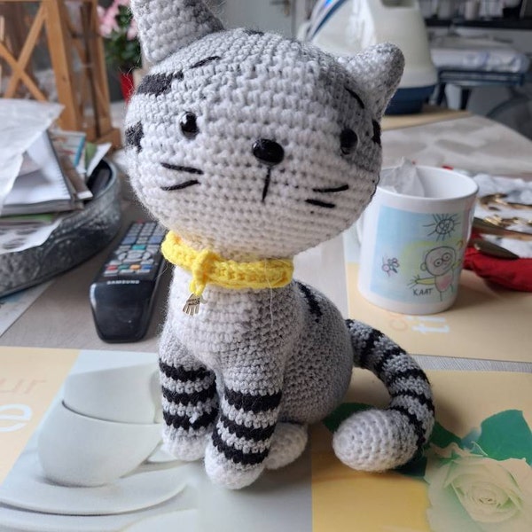 Tabby Cat Crochet Pattern | Amigurumi Ginger Kitty - Etsy