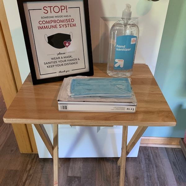 STOP Immunocompromised Person Inside Printable Sign ~ Wear a Mask Keep ...