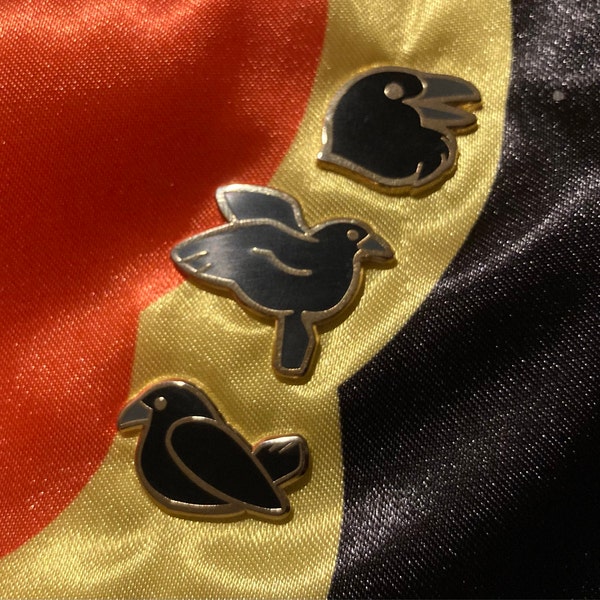 Crow Minipin Set of 3 - Black - Etsy