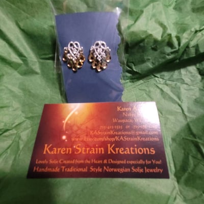 Synnove Sami Risku Style Norwegian Solje Silver Plated Filigree Bunad ...