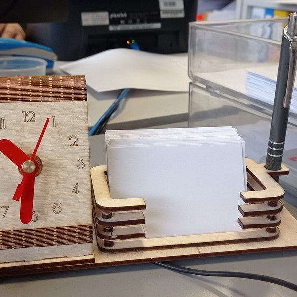 Clock Digital File for Laser and CNC 3mm | Clock | Ai | Art Laser Cut ...