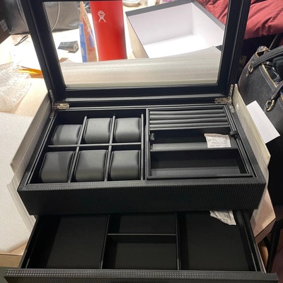 Personalized Valet Tray & Lid Men's Valet Organizer, Engraved Plate ...