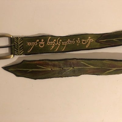 Elvish Leaf Belts, Woodland Belt, Leather Belt, Green Belt,leafy Belt ...