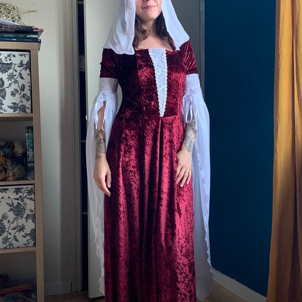 Velvet Forest Wedding Dress Medieval Viking Celtic Pagan Handfasting ...