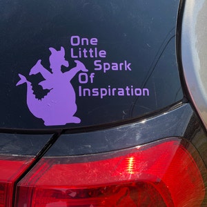 One Little Spark of Inspiration Figment Car Decal Sticker Inspired by ...