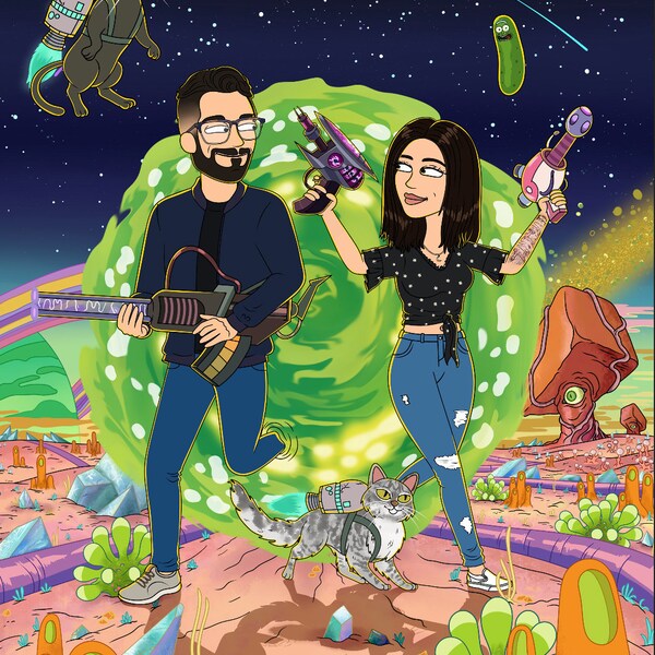 Bob's Burger's Custom Personalized Digital Portrait, Bobs Burgers ...