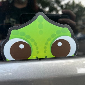 Pascal Peeker Transparent Car Decal/ Rapunzel Sidekick Peekaboo Window ...
