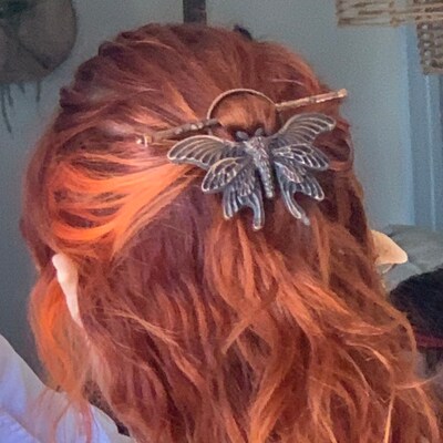 Copper Made to Order Fantasy Moth Hair Pin / Brooch - Etsy