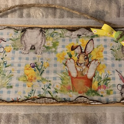 Tin Can Pocket Posey, Crushed Tin Can Decor, Primitive Tin Wall Pocket ...