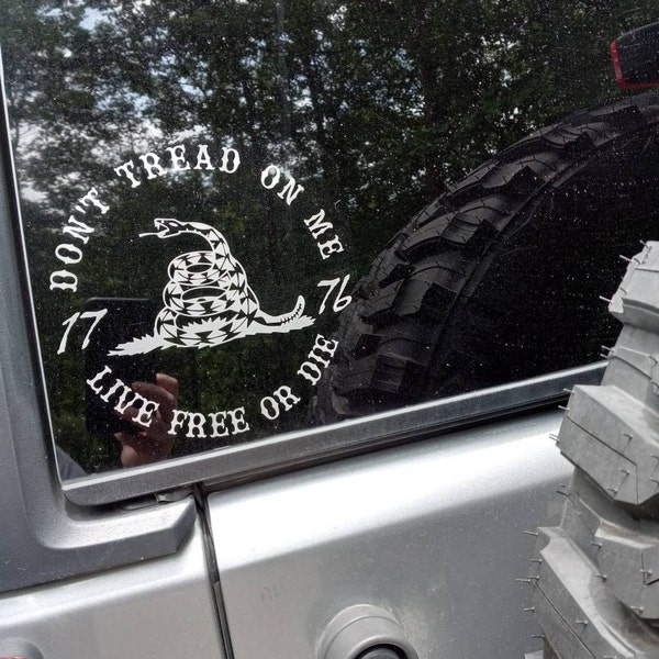 Don't Tread on Me Live Free or Die 1776 Gadsden Snake Flag Car Truck ...