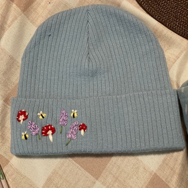 Custom Hand Embroidered Beanies - Etsy