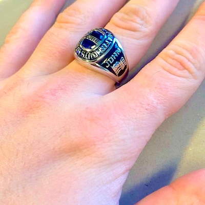 Customizable Class Ring for Women College and High School - Etsy