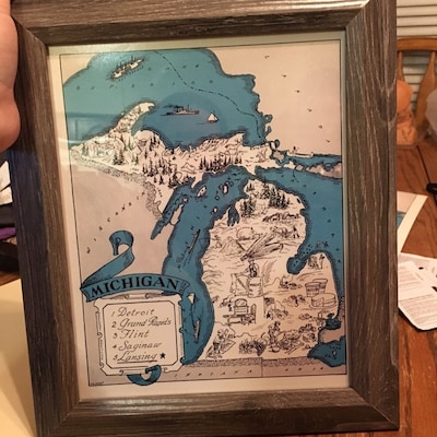 Vintage Cowboy Country Map DIGITAL IMAGE DOWNLOAD 1950s Map of Cowboy ...