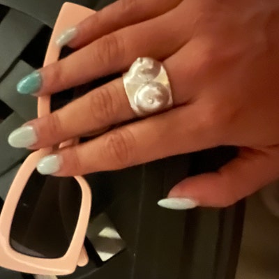 Genuine Silver-pure Silver-real Silver-handmade Silver Brutalist Silver ...