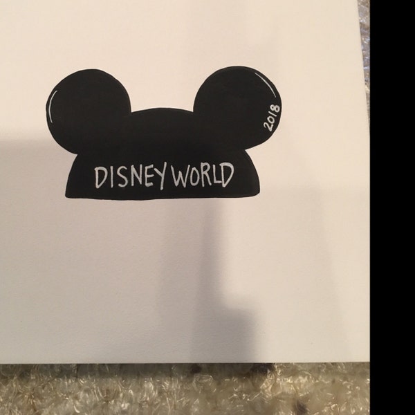Autograph Board, Disney Character Autograph Board, Minnie Mouse Ears ...
