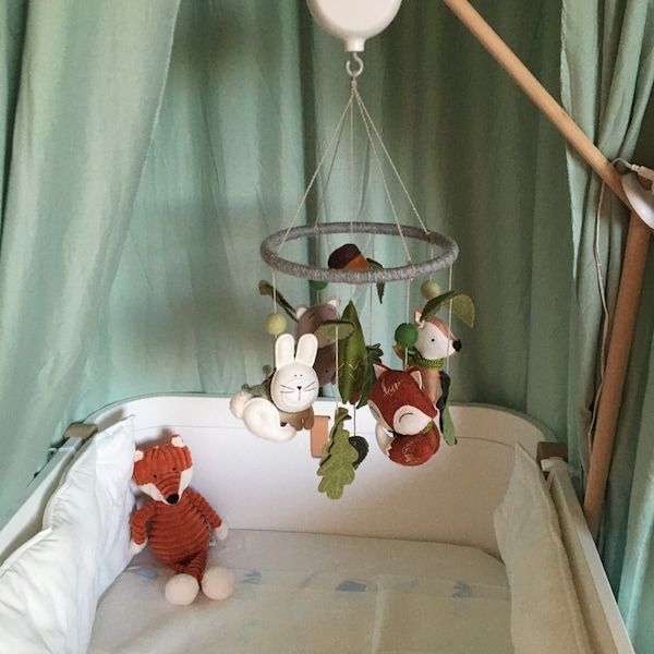 Music Box Baby Mobile Rotating Music Mechanism for Crib Mobile Baby ...