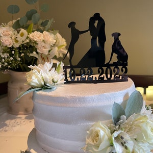 Samoyed Wedding Cake Topper - Etsy