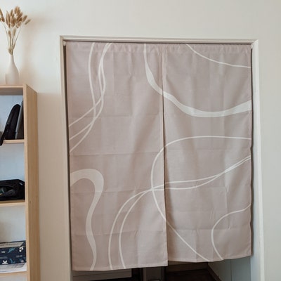 Japanese Crane Doorway Noren Curtain, Art Wall Tapestry for Home Decor ...