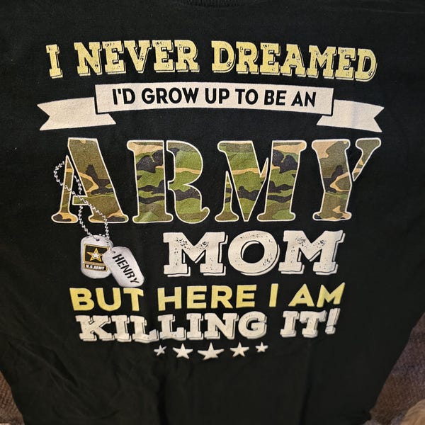 Proud Army Mom Shirt, Army Dad, Army Grandma, Army Grandpa, Custom Army ...