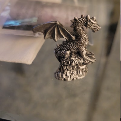 Hastings Pewter Lead Free Pewter Dragon Figurine Fine Pewter Mythical ...