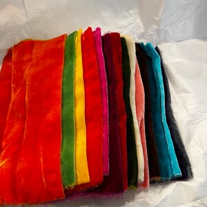 Hand Dyed Silk Velvet Color Wheel - Etsy