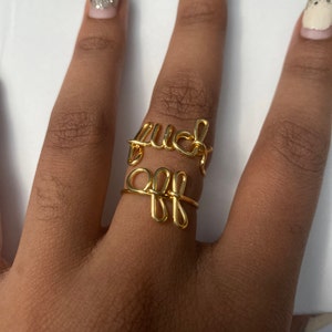 Fuk off Ring Wire F Word Ring F off Ring Set of 2 Rings | Etsy