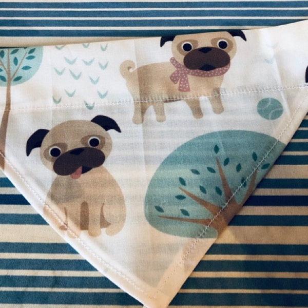 Pug Fabric - Pugs in the Park by Heleenvanbuul - Pug Dog Pet Animal ...