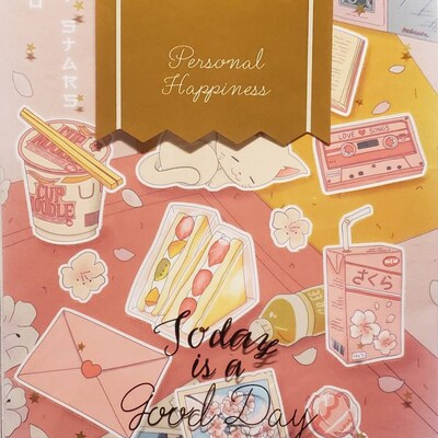 Hanami Sticker Sheet Japanese Picnic Aesthetic Spring Planner Stickers ...