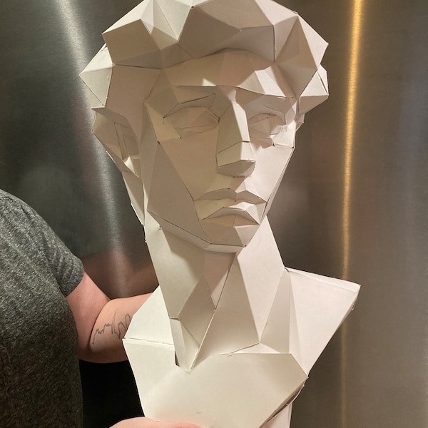 Low Poly Male Doll 3d Papercraft Sculpture, Doll 3D Paper Model - Etsy