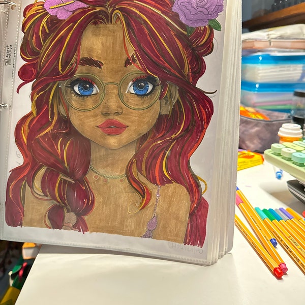 Boho Girls Coloring Pages, 16 Digital Downloads, Beautiful Portraits ...