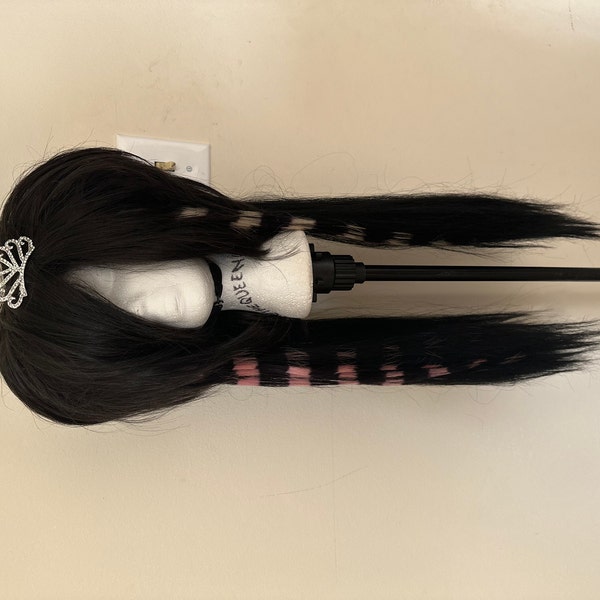Custom Scene Kid Raccoon Tail Hair Extension - Etsy