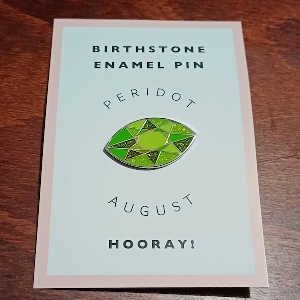 Birthstone Gem Enamel Pin | Birthday Lapel Pin | Meaningful Token Gift ...