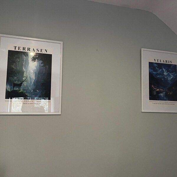 Terrasen Art Print, Throne of Glass Printable Digital Download ...