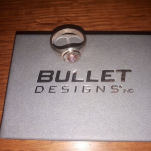 Bullet Ring, Winchester Solid .925 Sterling Silver Band Nickel Bullet ...