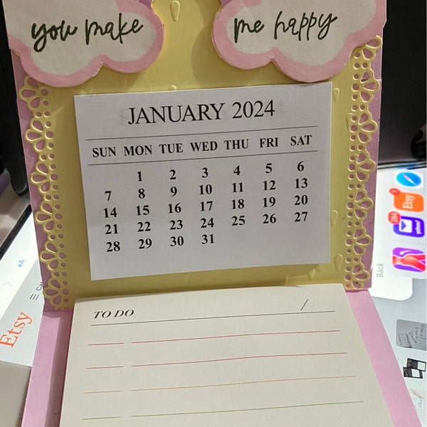 Blank Calendar Template 2024-2025, 2024-2025 DIY 5x7 Crafting Calendar ...