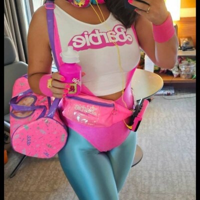 Sugarpuss HIGHCUT HALTER BODYSUIT in Acid Swirl Lycra W Black - Etsy