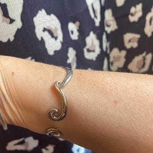 WAVE BRACELET 925 Sterling Silver. Made on Cape Cod. Bracelet With ...