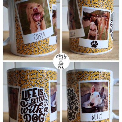 Photo Mug Wrap Png, 11 Oz and 15 Oz Picture Mug Template, Personalized ...