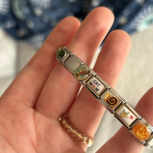 Build a Custom 5mm TINY Sized Italian Charm Bracelet With Birthstone ...