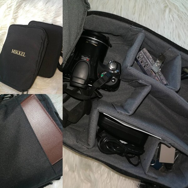 Personalised Camera Organiser, Custom Camera Bag, Gift for Photographer ...