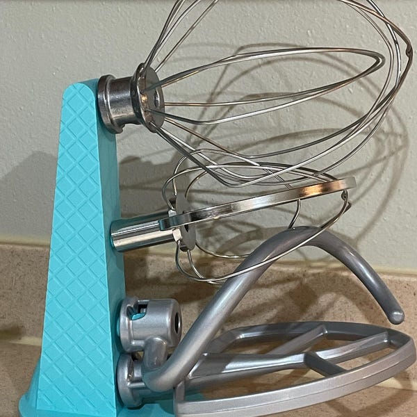 Kitchen-aid Mixer Attachment Stand/caddy/holder for 4 Items. Unique ...