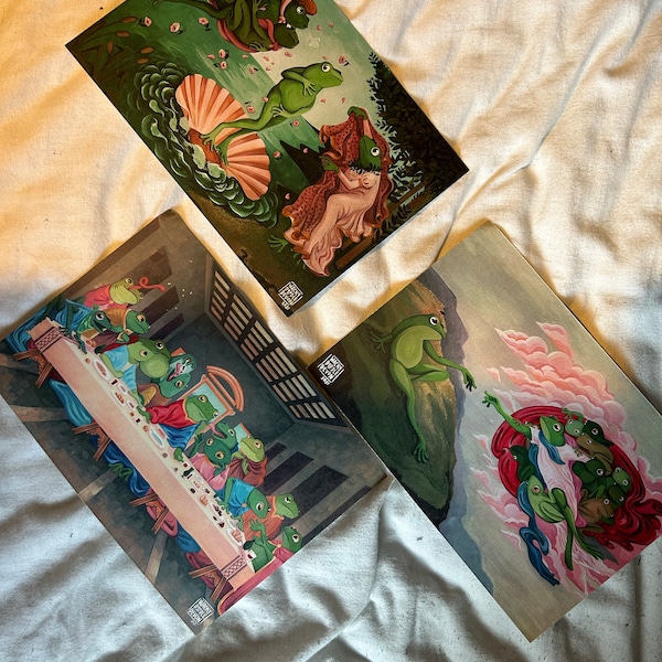 Renaissance Frogs Art Prints - Etsy