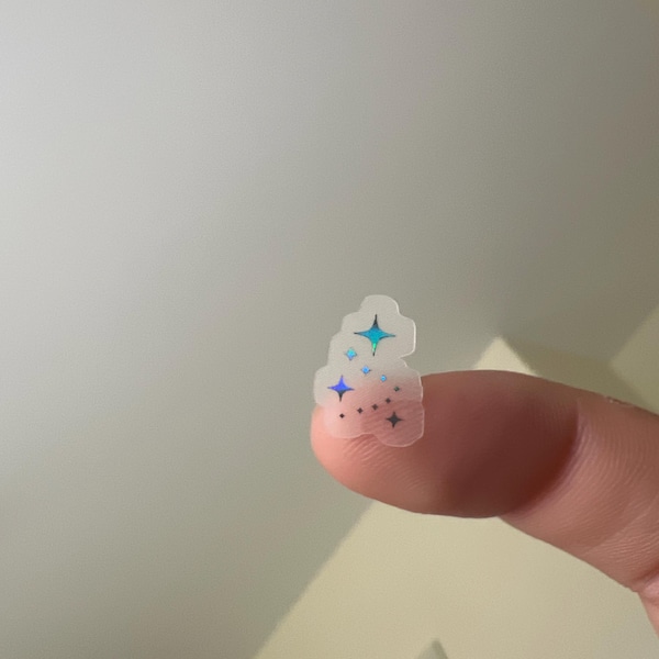 1/2 Inch Glossy White Star Stickers, 12mm Small Star Stickers ...