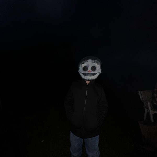 Scary Children Mask, Handmade Kid Mask, Creepy Paper Mache Mask, Spooky ...