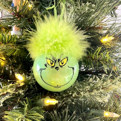 Grinch Bulb Ornaments - Etsy