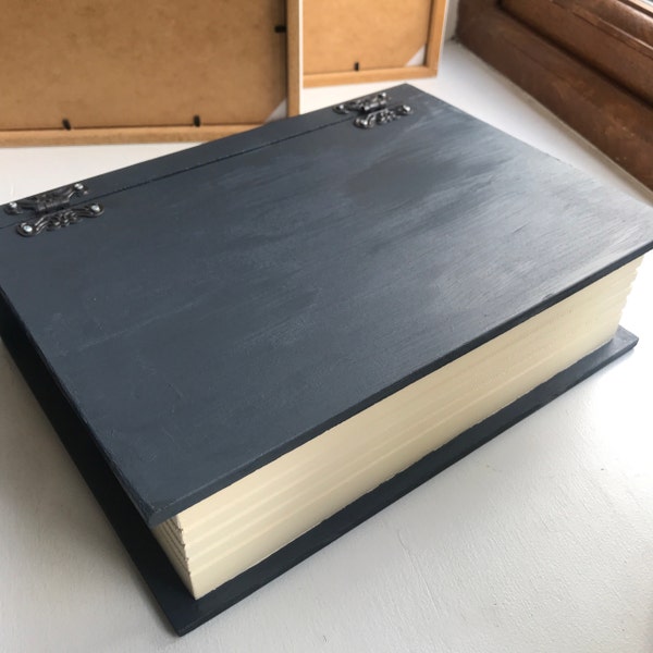 Unfinished Wooden Book Shaped Box|wooden Decor|ready to Paint, Varnish ...