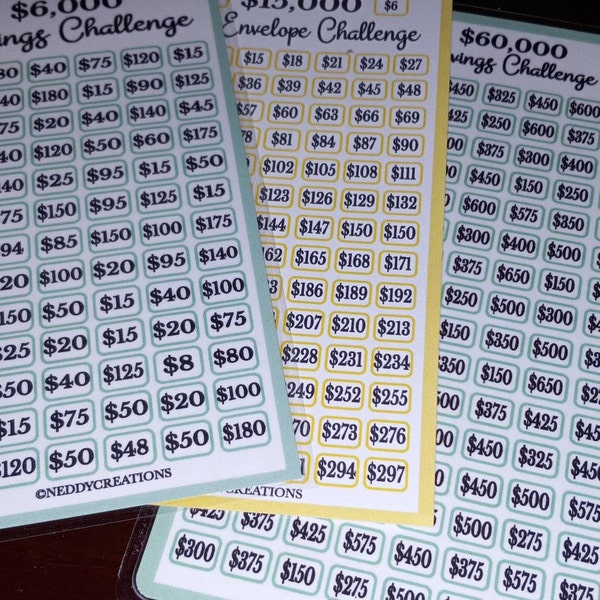 26 Week Challenge, 700, Savings Challenge Envelopes, Savings Challenge ...
