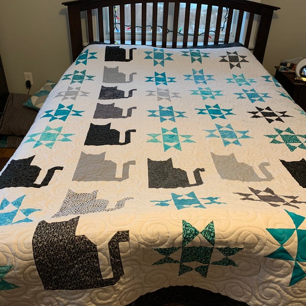 Scaredy Cat Quilt Pattern PDF With Bonus GHOST Pattern - Etsy