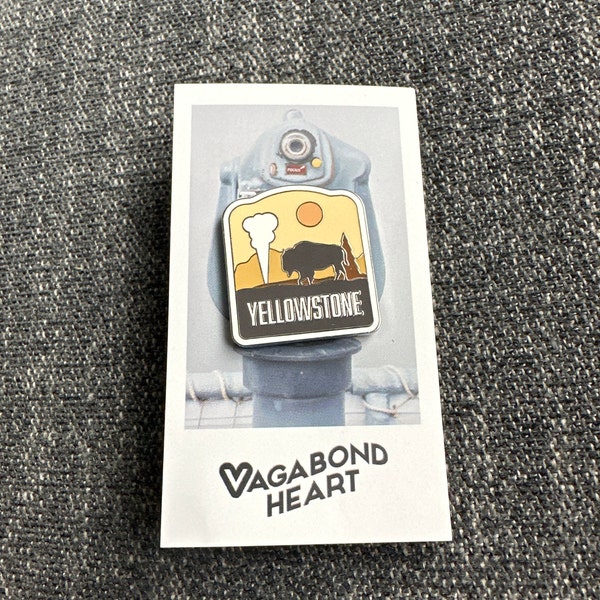 Yellowstone National Park Enamel Pin - Etsy