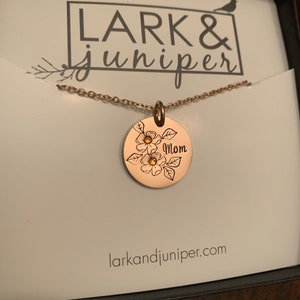 Periodic Table Element Necklace Hand Stamped Jewelry | Etsy